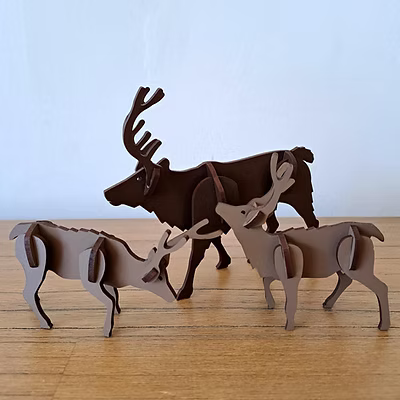 3D | REINDEER | A5 – Terra Viva Home and Garden